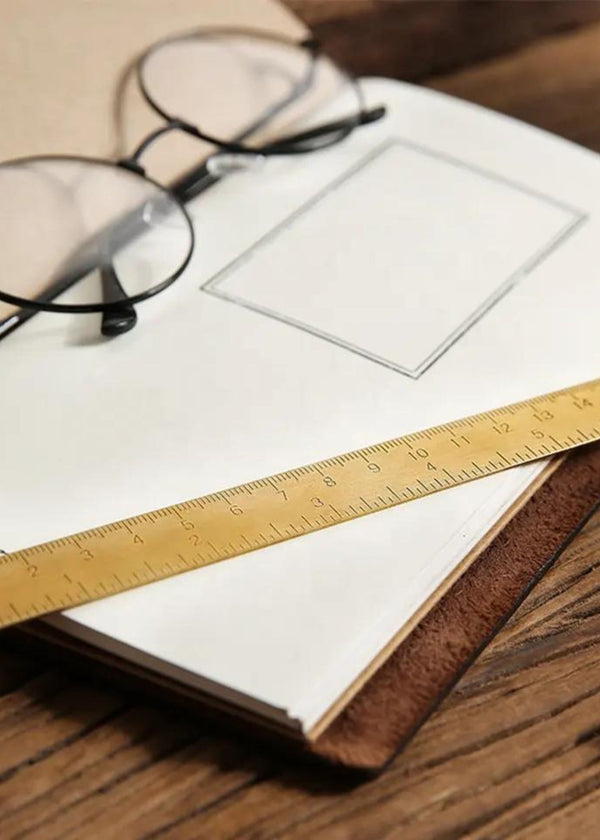 Brass rulers 12 & 15cm | Liberties Papers